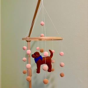 Dog Baby Mobile, Labrador Mobile Nursery, Golden Retriever Mobile, Baby ...