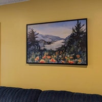 Columbia Gorge 256 Watercolor Scenic Landscape Large or Small Print or ...