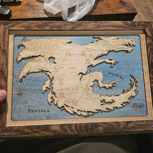 3D Wood Engraved Prythian Map ACOTAR Map - Etsy