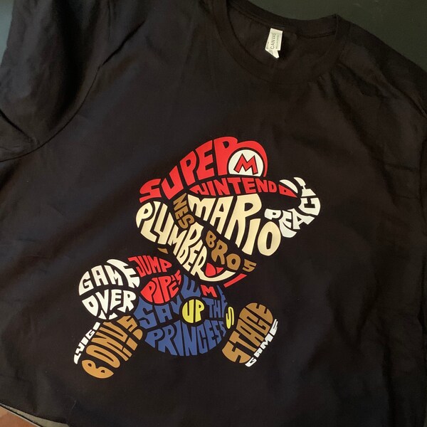 Super Mario Typography Design, Svg Cutting Files for Cricut and ...