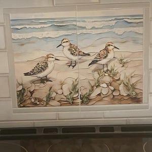 White Dove Ceramic Tile, Bird Accent Tile - Etsy