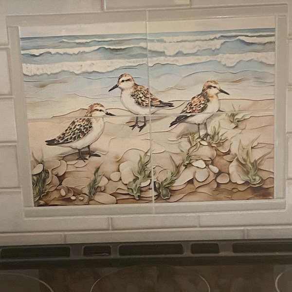 White Dove Ceramic Tile, Bird Accent Tile - Etsy