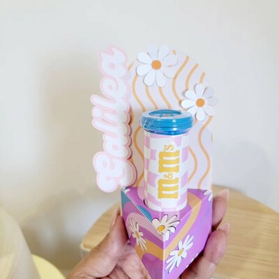 M&M Box, MM Box Template, Treats Box, Box Template, Chocolate Box ...