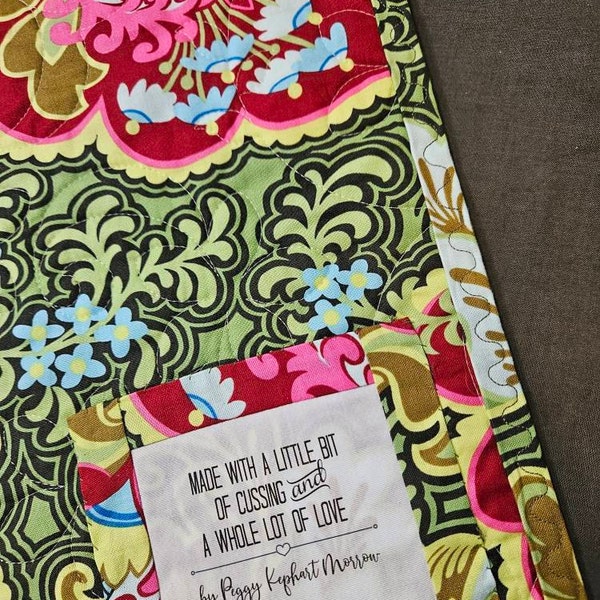 Sarcastic Quilt Label Assortment on White Cotton - Personalized Quilt ...