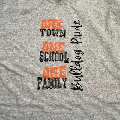 One Town One School One Family Png, Football Png, School Spirit Png - Etsy