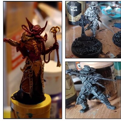 Vampire Hunter Male 28mm 32mm 3d Printed RPG Miniatures for Tabletop ...