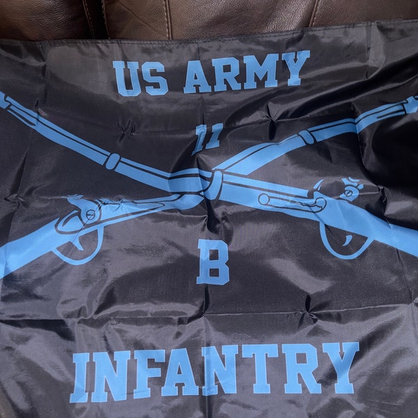 Cross Rifle Infantry 3’x5’ Flag | 11B 11C 11H | Double Sided | US Army ...
