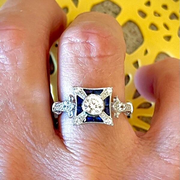 Tension Set & Channel Setting Ring, Trillion or Round Diamond Square ...