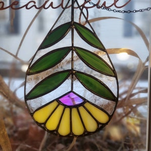 Valley Landscape Stained Glass Pattern, Stained Glass Patterns, Digital ...