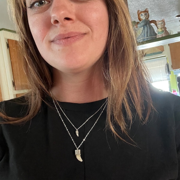 Custom Puppy/ Kitten Tooth Necklace // Pet Memorial Necklace // Dog ...