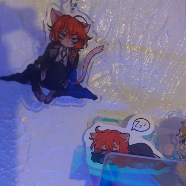 Bungou Stray Catboy 2.5" Double-sided Charms - Etsy Canada