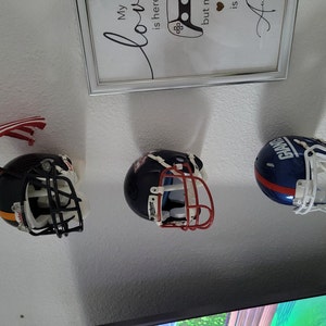 Mini Football Helmet Wall Hanger Mount - Etsy