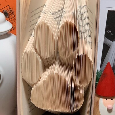 PAW PRINT Book Folding Pattern 168 Folds 336 Numbered Pages. PDF ...
