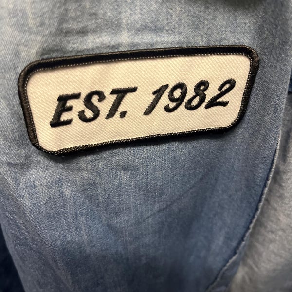 Embroidered Custom Iron-on Rectangle Name Patch - Etsy