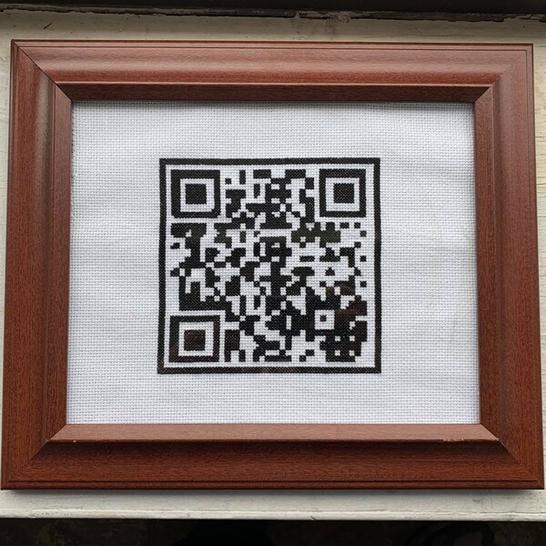 QR Code Rick Roll Pattern - Etsy