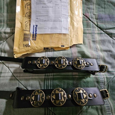 Concho Boot Straps, Cowboy Boots Harness, Leather Bootstraps Conchos ...