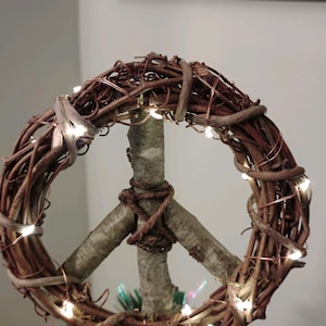 Peace Sign Tree Topper - Etsy