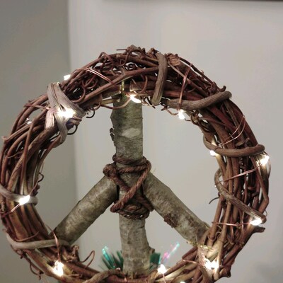 Peace Sign Tree Topper - Etsy