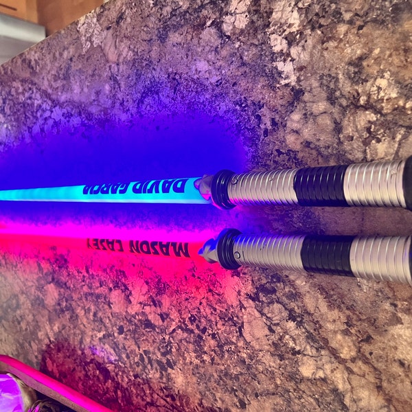 Personalized Light up Space Saber (set of 2) - Etsy