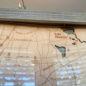 Lake Livingston Wood Carved Topographic Depth Chart / Map - Etsy