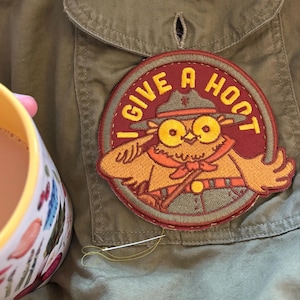 Vintage Style "i Give A Hoot" Iron-on Patch | Collectible Patch ...