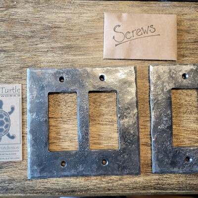 Iron Hammer Textured Double Rocker/decora Wall Plate - Etsy