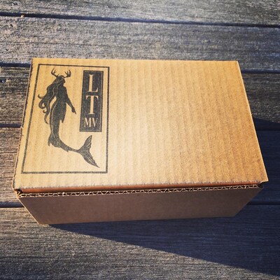 9x7-1/2x3 Kraft Mailer 2 Sided Custom Printed Cardboard Shipping Boxes ...