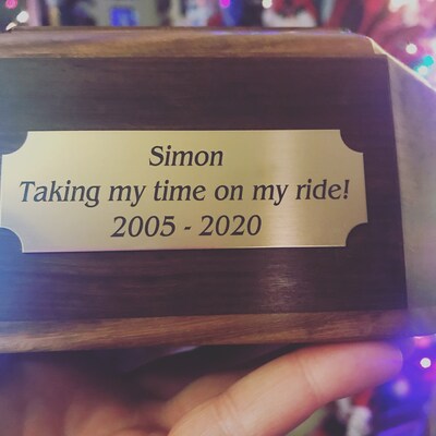 Personalized Engraved Plate/ Multiple Size Options/ Gold Brass Engraved ...