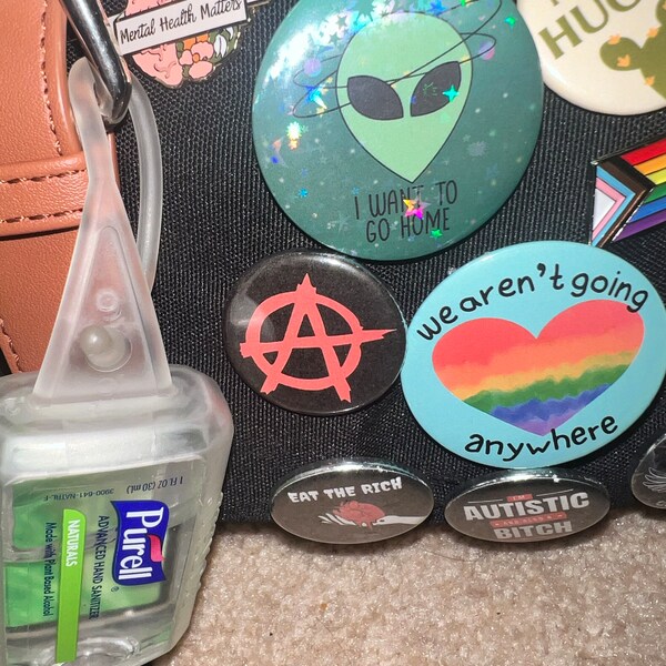 Punk Pins Pinback Punk Buttons Anarchy Anti-racist Equality ACAB ...