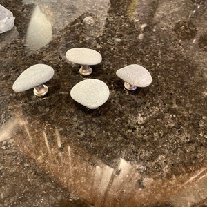 Beach Stone Nautical Knobs, Beachy Cabinet Knobs, Nautical Coastal Decor, Beach Rock Knobs ...