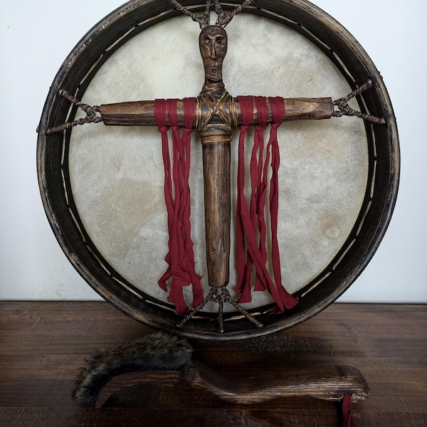 Shaman Drum Raven and Snake, Hand Percussion Drum, Soul Music Ritual ...
