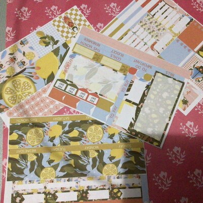 Seashell Summer Printable Planner Stickers, Printable Weekly Stickers ...