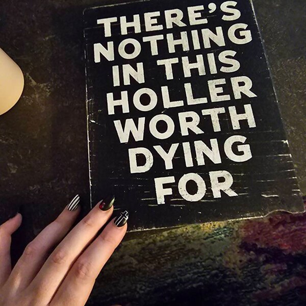 Southern Gothic Decor - Dark Holler Rustic Wood Sign - Etsy