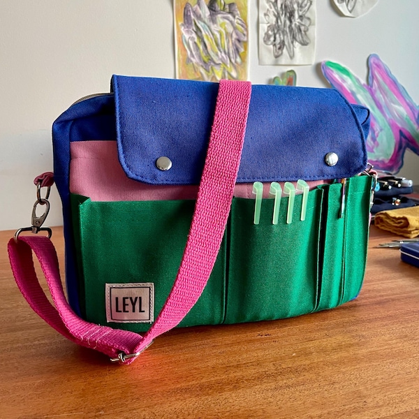 Canvas Tote Bag With Compartments, Large Crossbody Tote Bag With Zipper ...