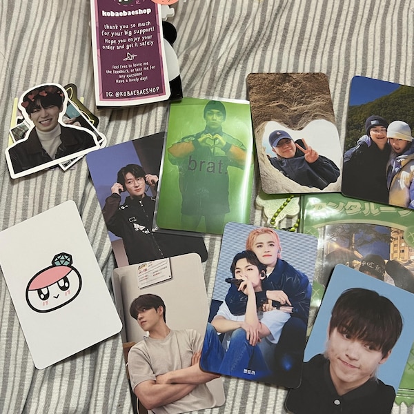 Stray Kids Ate Teaser Concept Set 1 Handmade Photocards Double Bias Set ...