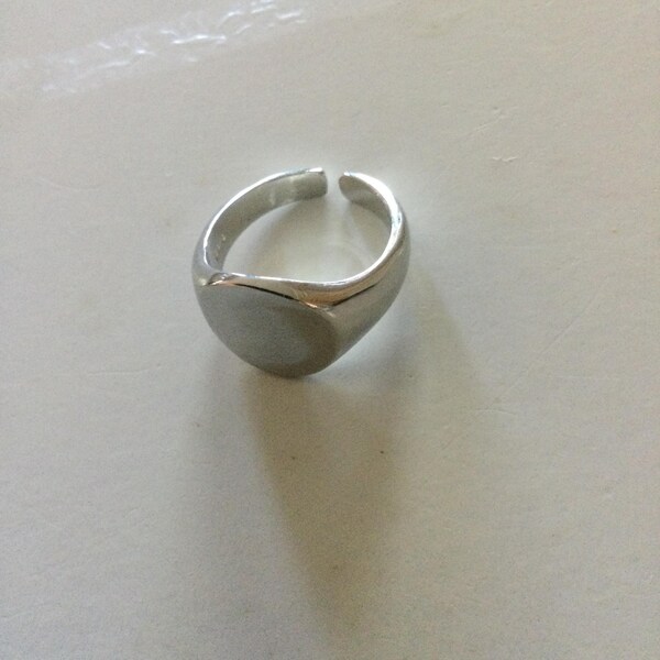 Gold Ring, Silver Irregular Ring, Abstract Alien Squiggly Liquid Ring ...