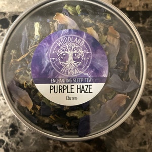 Purple Haze Tea Organic Loose Leaf Tea. Deep Relaxation, Dreaming ...