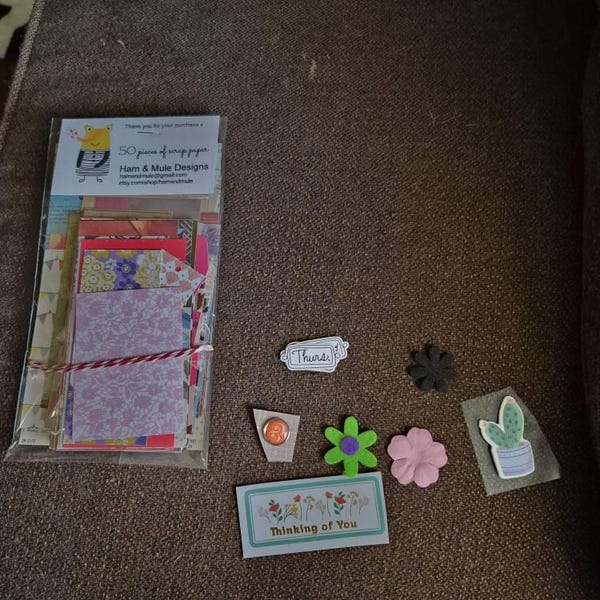 Mixed Scrap Paper Pack: 50+ Sheets for Junk Journals & Cardmaking - Etsy