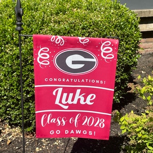 Custom College Bound Yard Flag, Custom College Sign, College Garden ...