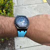 Casio G-shock Oak Purple Blue GA-2100 Custom Casioak Men's Watch - Etsy ...