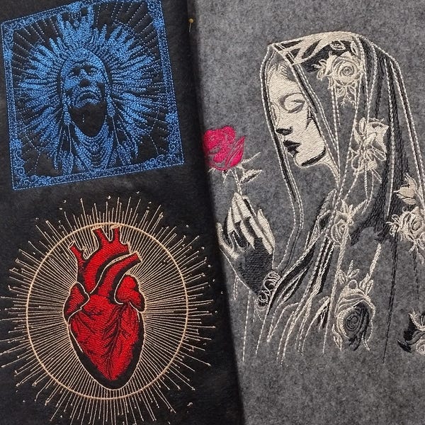 Cicada Embroidery Design | Boho Insect Art | Nature-inspired Machine ...