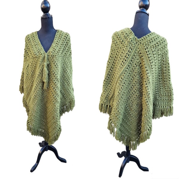 CROCHET PATTERN + VIDEO - Tulip Square Poncho - Granny Square Crochet ...