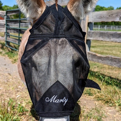 Personalized Cashel Fly Mask With Ears/donkey Ears - Etsy