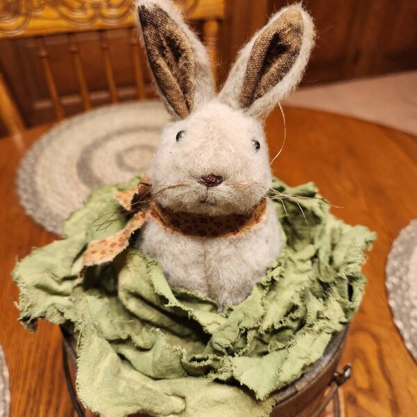 NEW 2023 Instant Digital Download PATTERN PDF Primitive Farmer Bunny ...