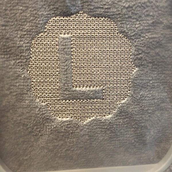 Embossed Machine Embroidery Alphabet, Monogram Towel Font, 5 Sizes, A-Z ...