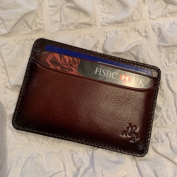 RFID Blocking Slim Card Wallet by VISCONTI - Slim Leather Card Holder ...