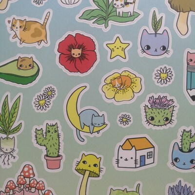 Kitty Party Mini Sticker Set - Etsy