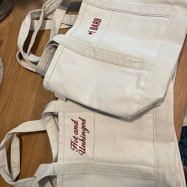 Personalized Canvas Tote, Ironic Boat Bag, Monogram Canvas Tote Bag ...