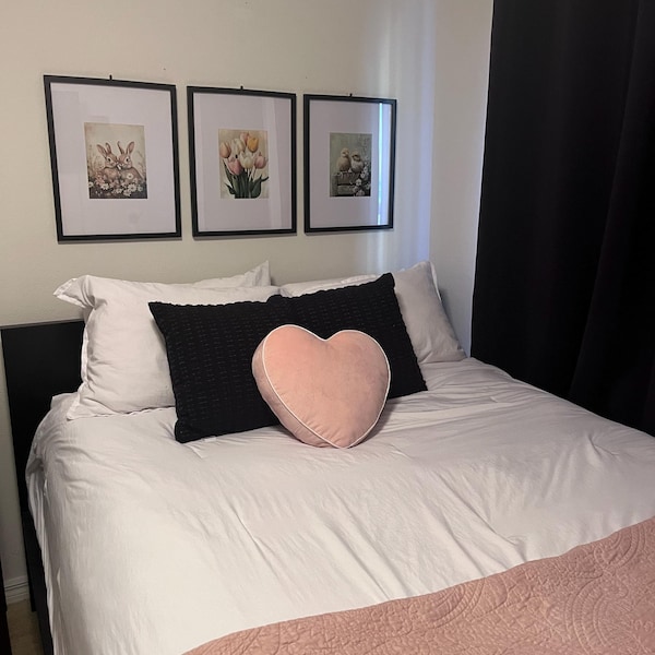 Moody Spring Printable Wildflower Field Landscape Painting, Spring ...