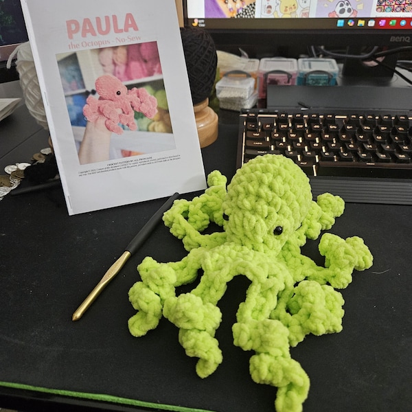 NO-SEW Crochet PATTERN: Paula the Octopus english/français - Etsy